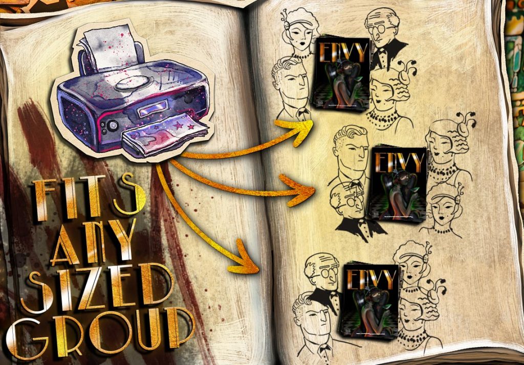 Envy Murder Mystery Escape Room Kit | Gatsby Themed Escape Kit