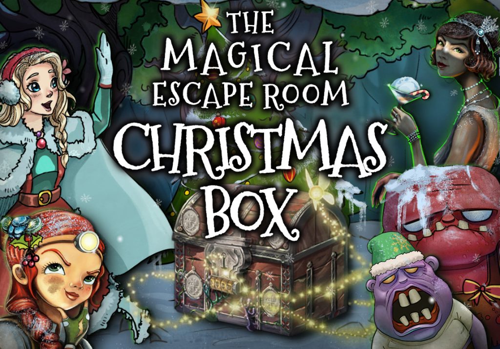 CHRISTMAS BOX of 4 Fun Escape Room Kits | Print & Play | Save 60%